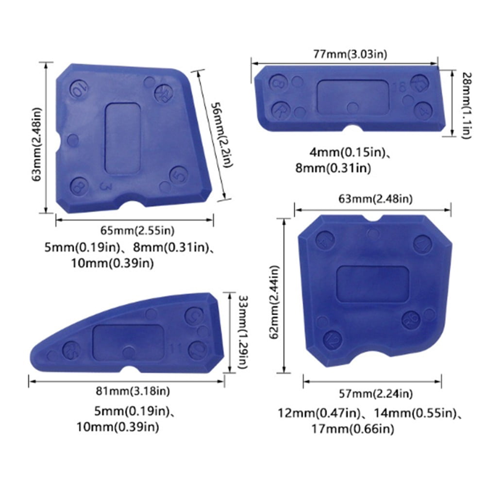 Caulk Spatula Grout Caulking Tip Applicator Caulking Tools for Floor ...