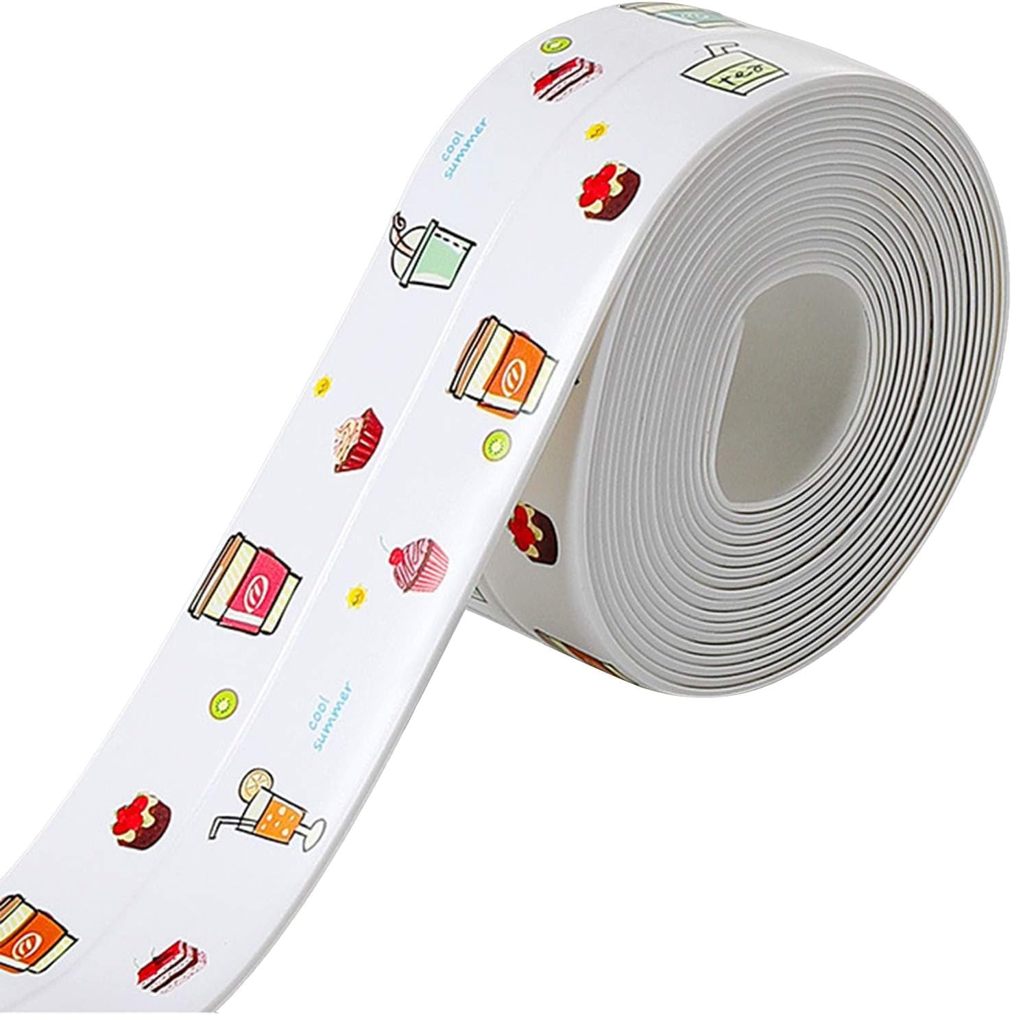 Caulk Strip, 3. 2M Self- Adhesive Waterproof PVC Sealing Tape, Ealant ...