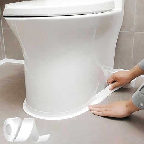 Caulk Tape Self Adhesive,1 Roll Waterproof Toilet Caulk Strip,Sealer ...