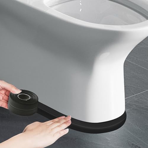 Caulk Tape Self Adhesive, Black Toilet Caulk Sealant Tape, Shower Seal ...