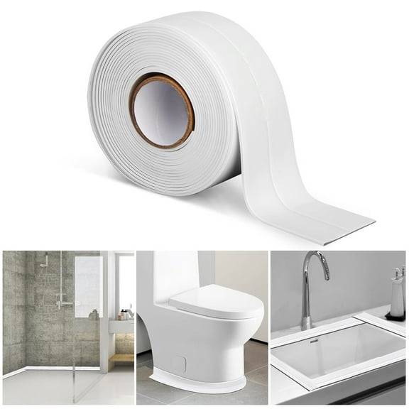 Caulk Tape,1 Roll Self Adhesive Caulk Strip Waterproof, Caulking ...