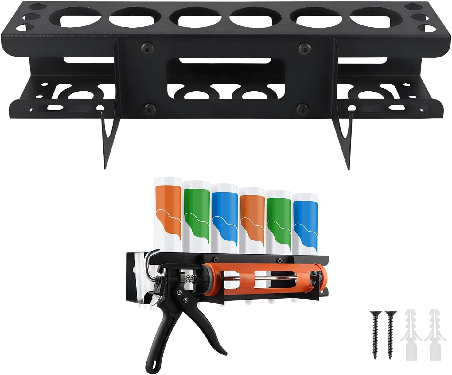 Caulking Holder, Caulk Tube Storage Rack, Wall Mount Caulking Tools ...