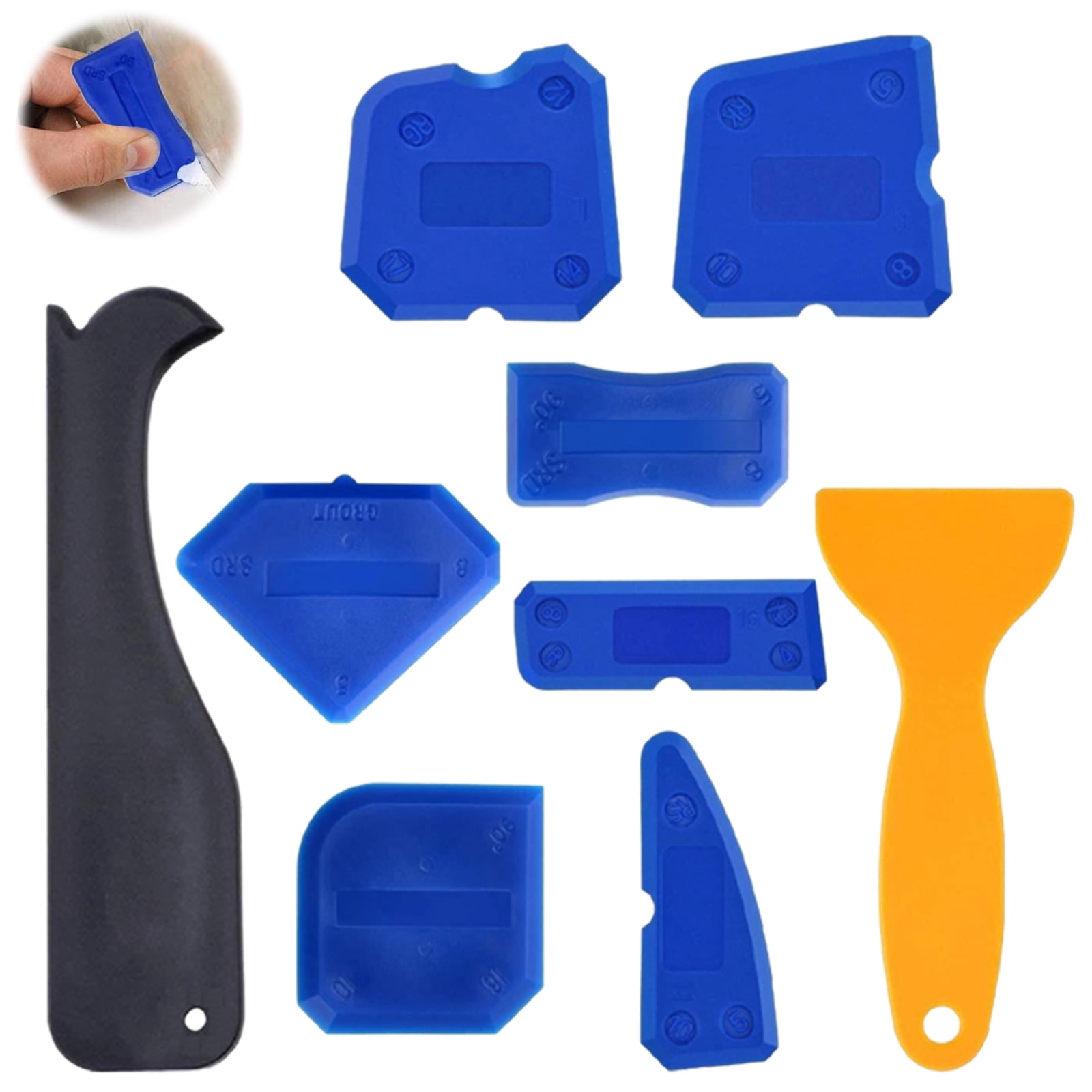 Caulking Removal Tools, Professional Plumber Quality Caulk Tool Kit ...