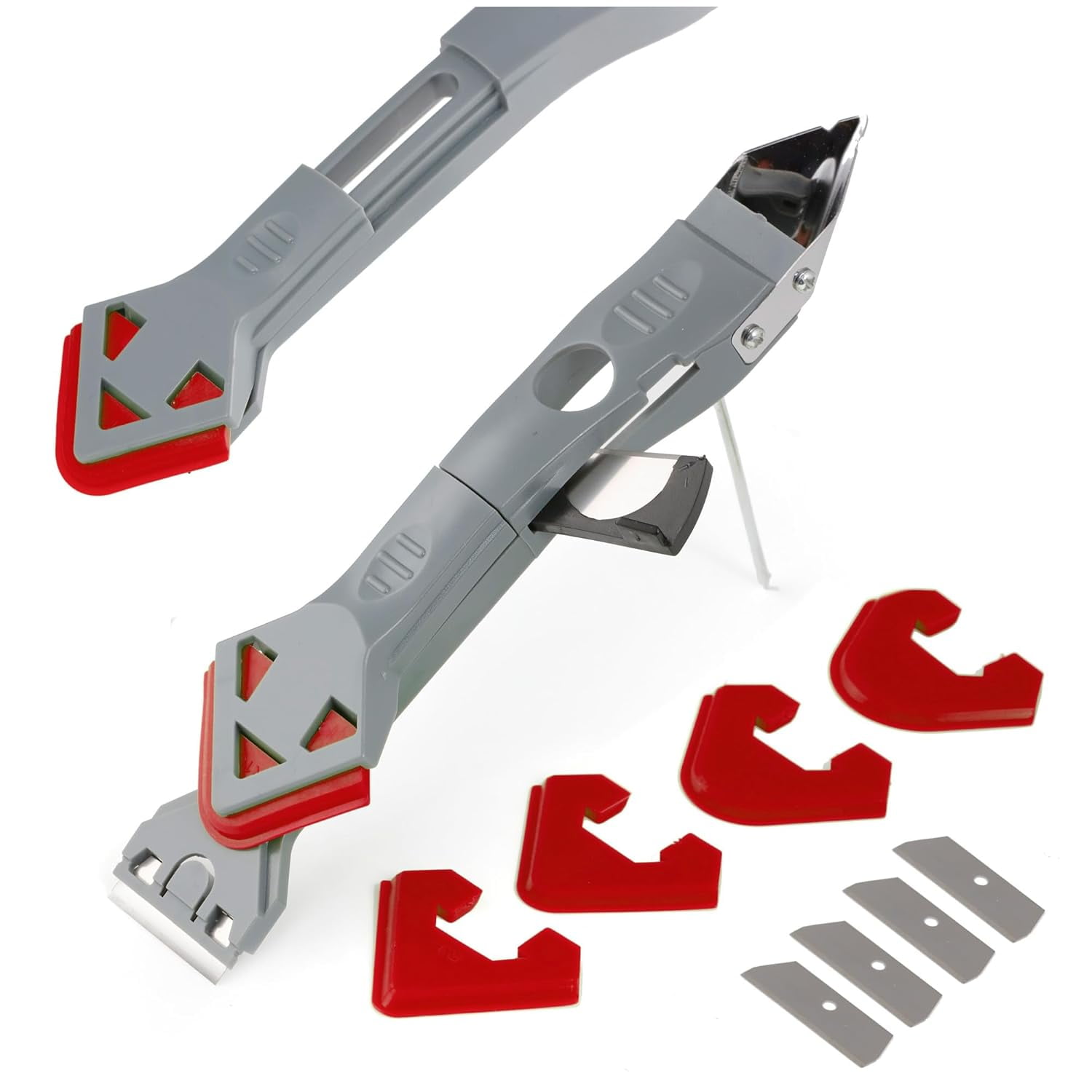 Caulking Silicone Smother Remover Tool, 7-in-1 kit Scraper, Silicone ...