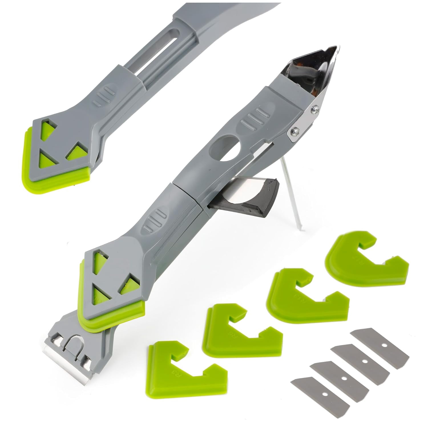 Caulking Silicone Smother Remover Tool, 7-in-1 kit Scraper, Silicone ...