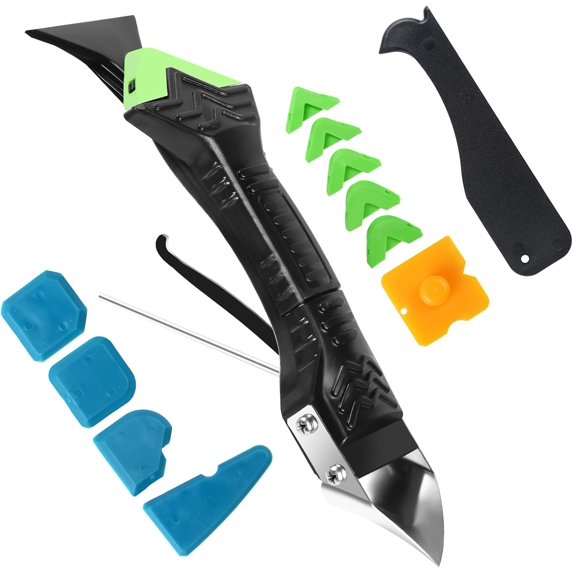 Caulking Tool,5 in1 caulk remover tool with Grout Scraper,caulking tool ...