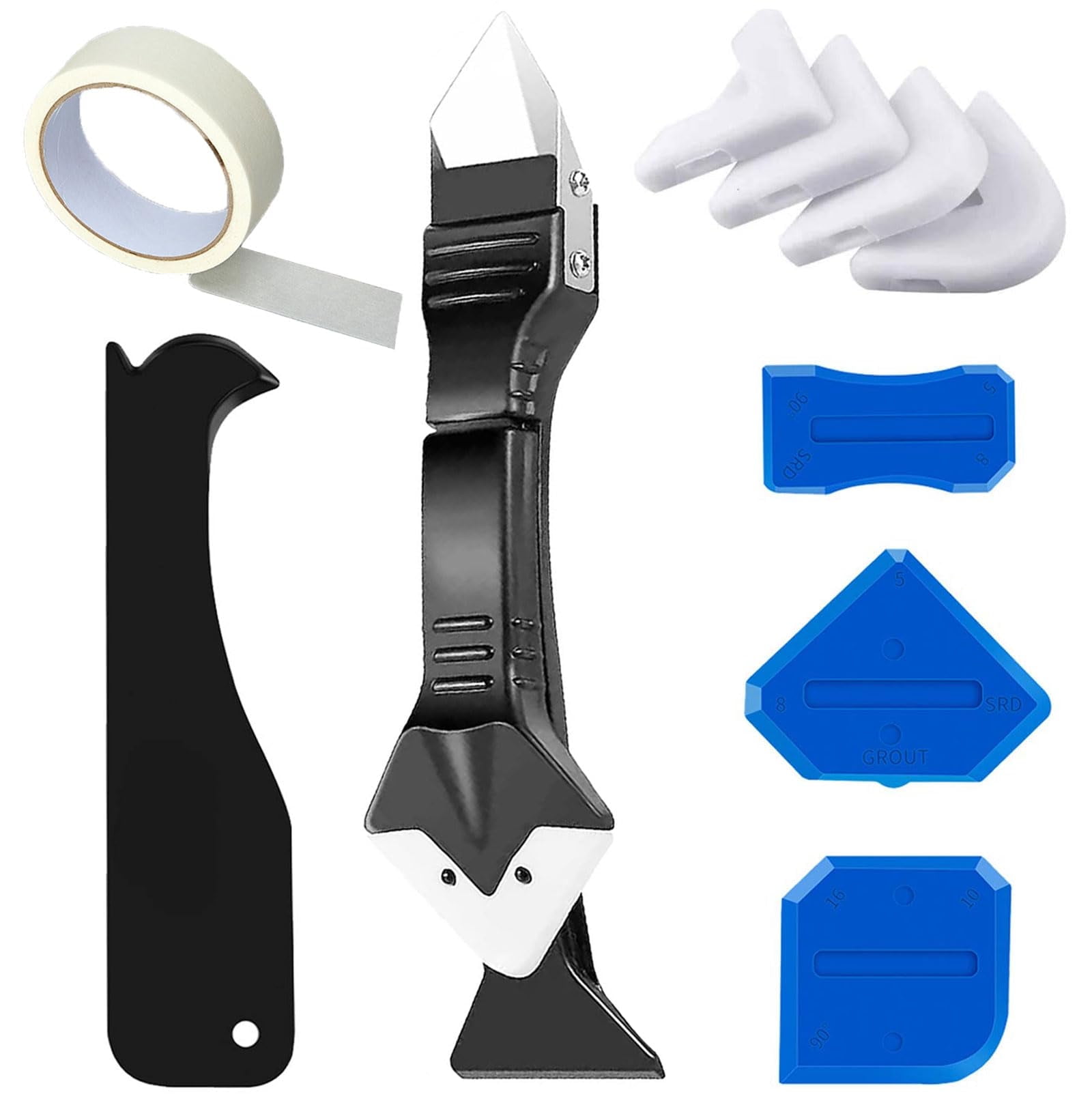 Caulking Tool Caulk Remover Grout Removal Tools,Multi 3 in 1 Caulking ...
