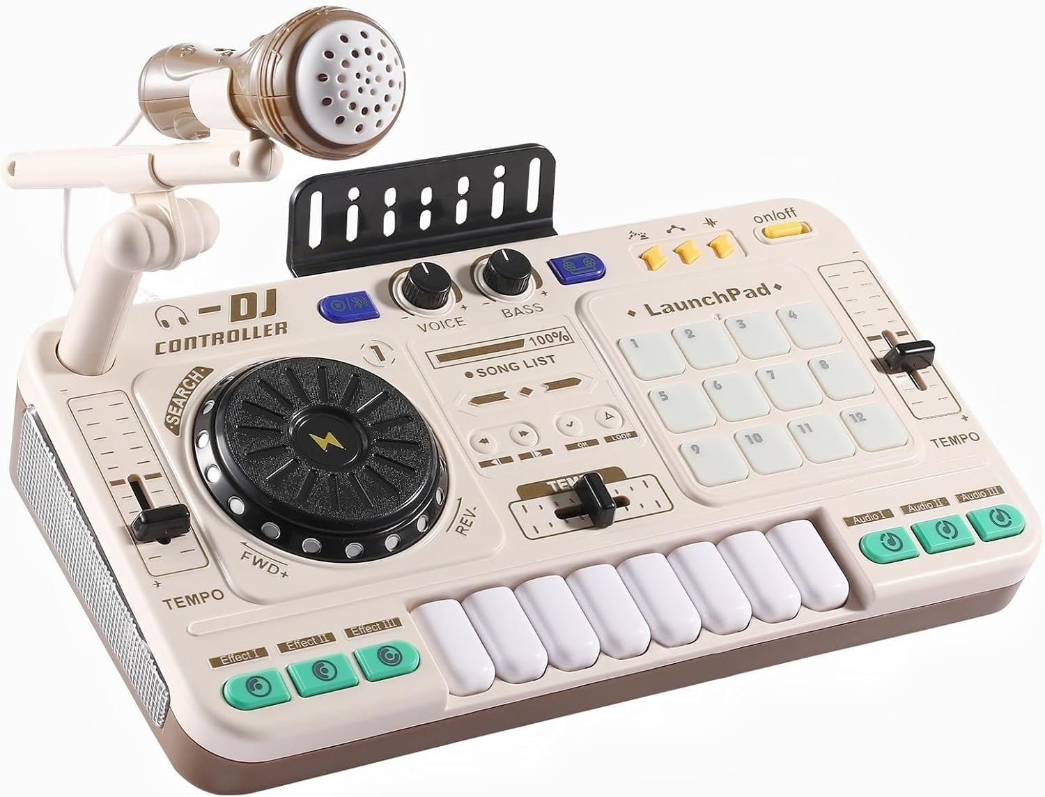 Caunedy DJ Toy Set for Kids, Toddler Musical DJ Mixer Toys with Lights ...