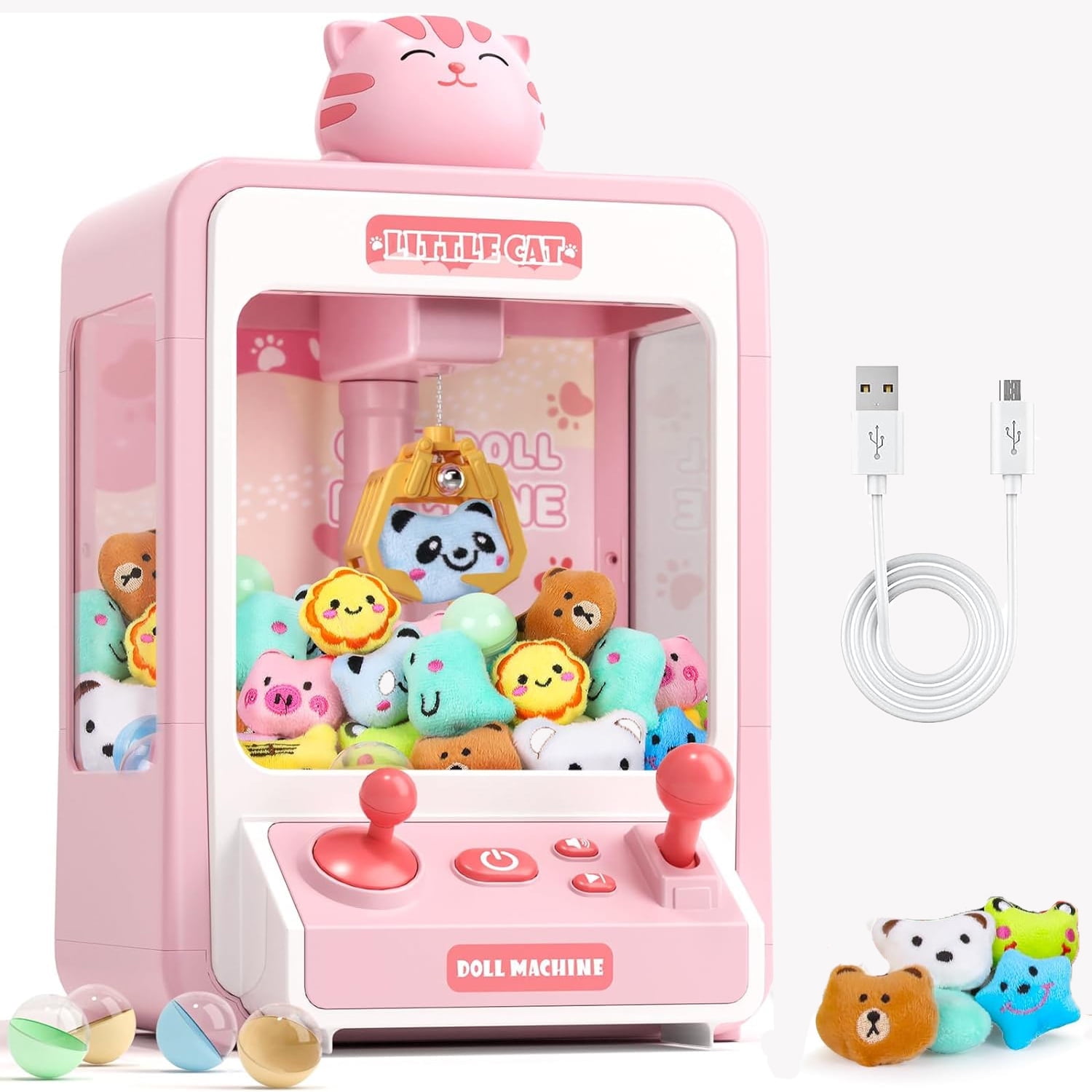 Caunedy Claw Machine ,Candy Vending Prize Machine Dispenser with LED ...