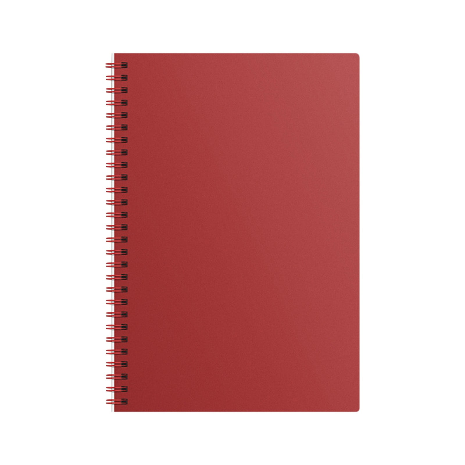 Cauoiy 1 Pack College Ruled Notebook,Hard Red Cover Spiral Notebook ...