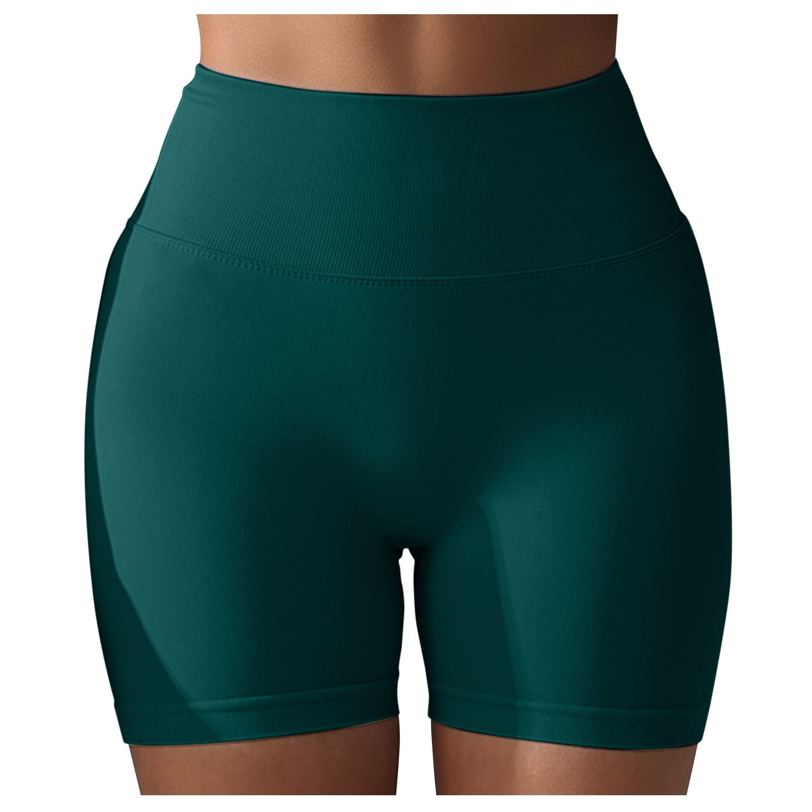 Causal Shorts for Women Seamless Summer Yoga Slim Fit Solid Color High ...