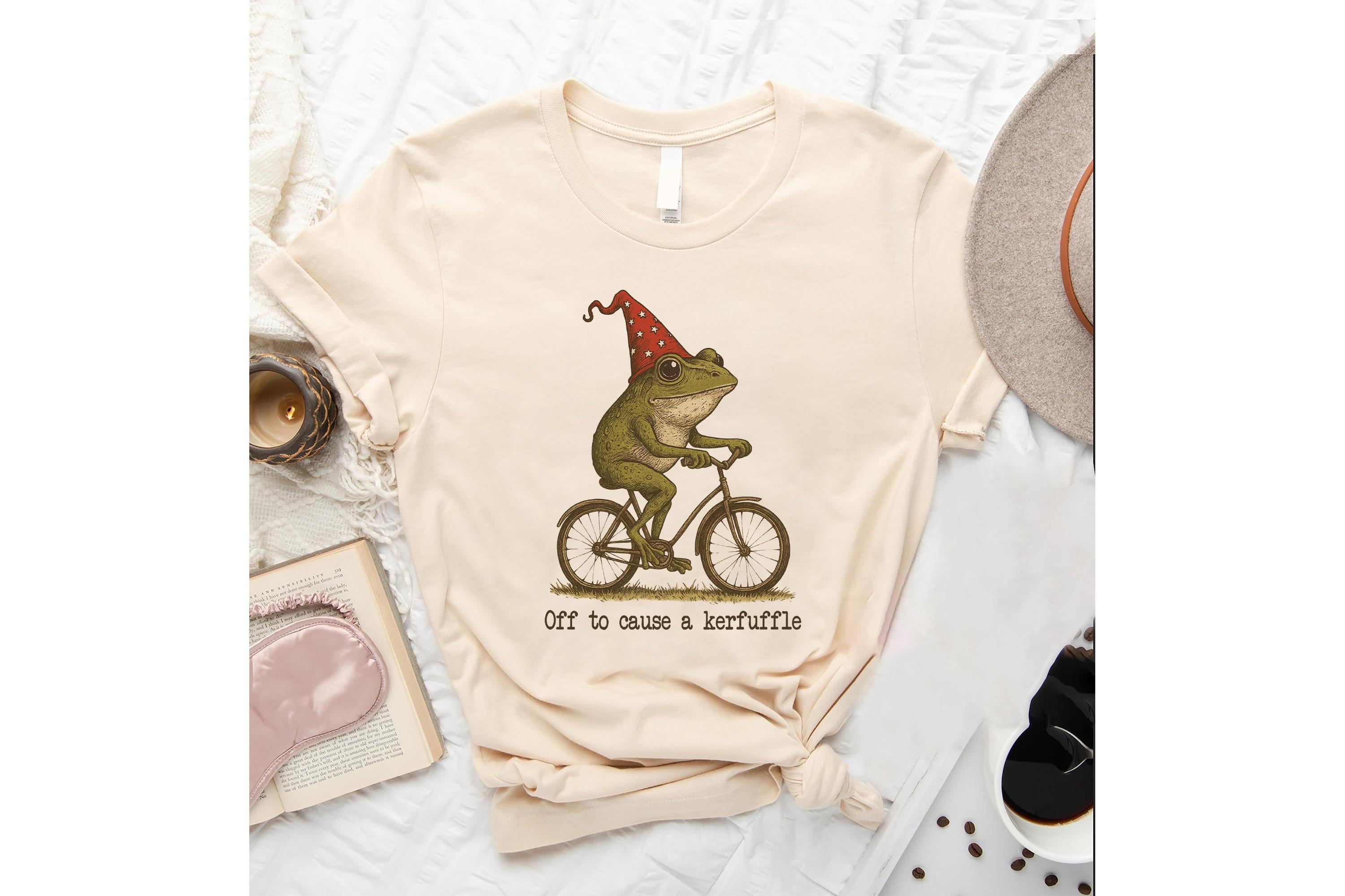 Off to Cause a Kerfuffle Frog Tshirt, Sarcastic Shirts, Funny Sayings ...