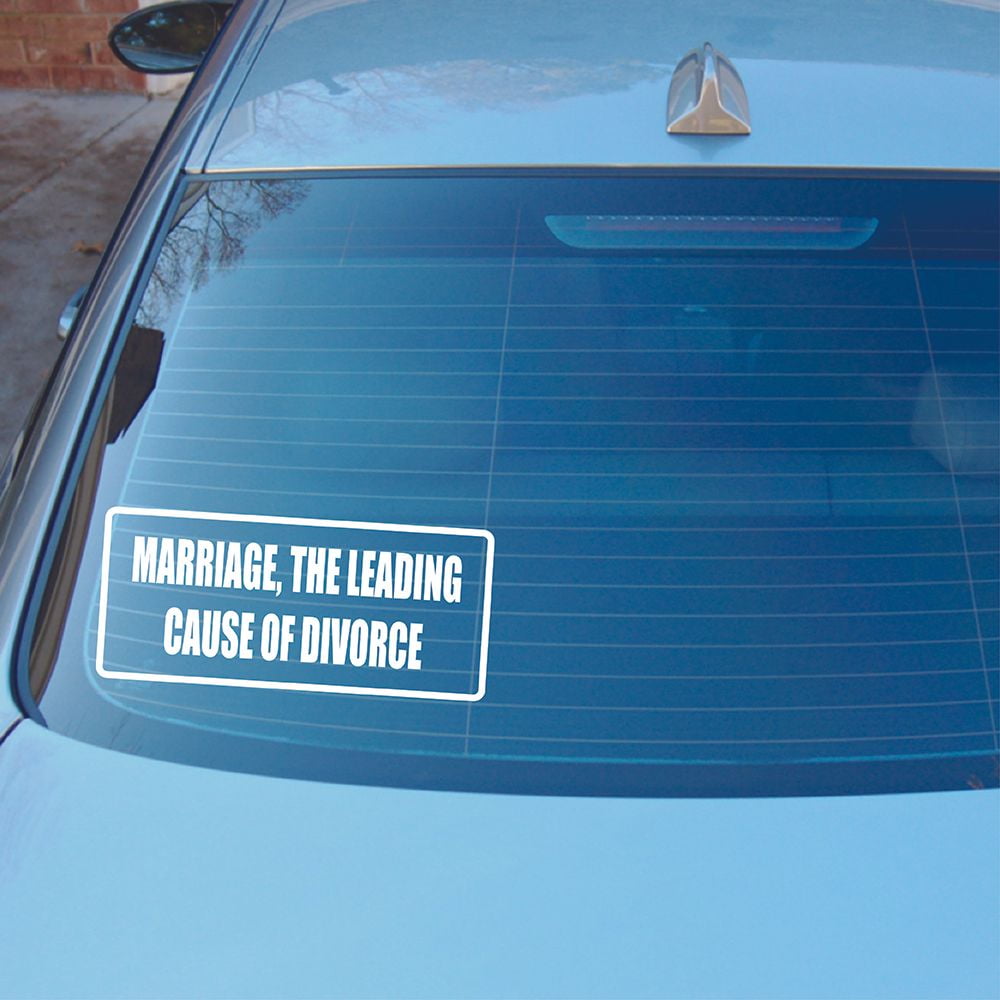Cause Of Divorce Funny Quote Sticker Art Decor Car Decals for Girls ...