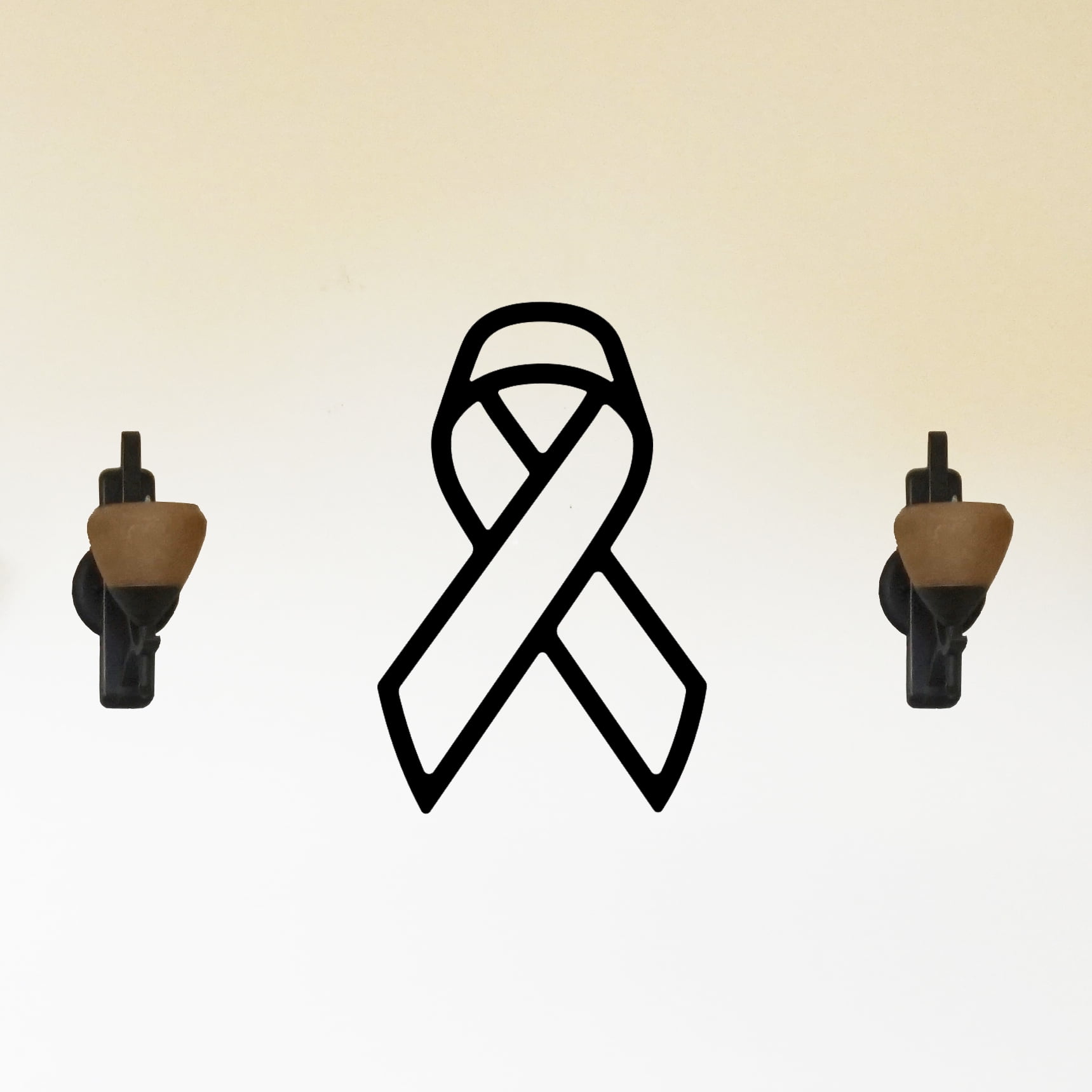 Cause Ribbon Graphic - Beautiful Solid Steel Home Decor Decorative ...