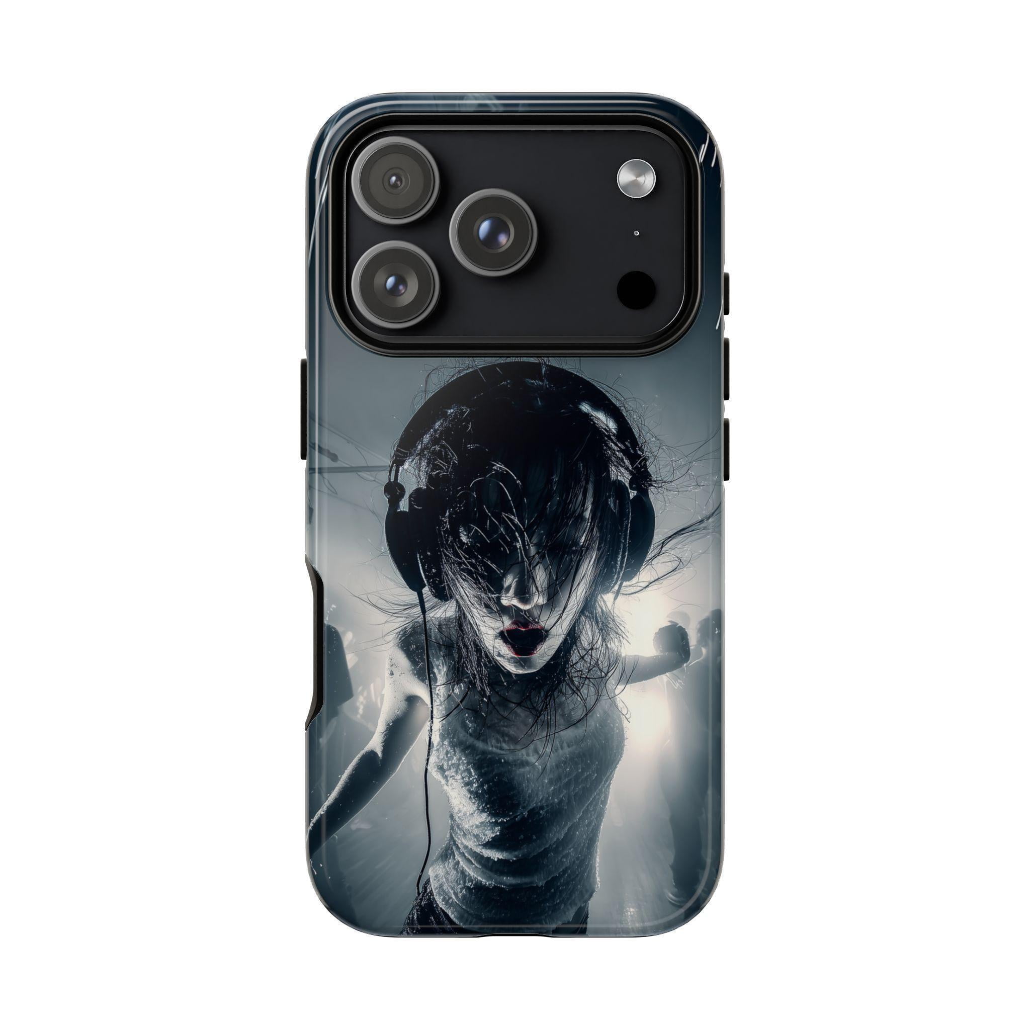 Caustic Disco Electro Vibrant Abstract Rhythm Phone Case with iPhone 17 ...