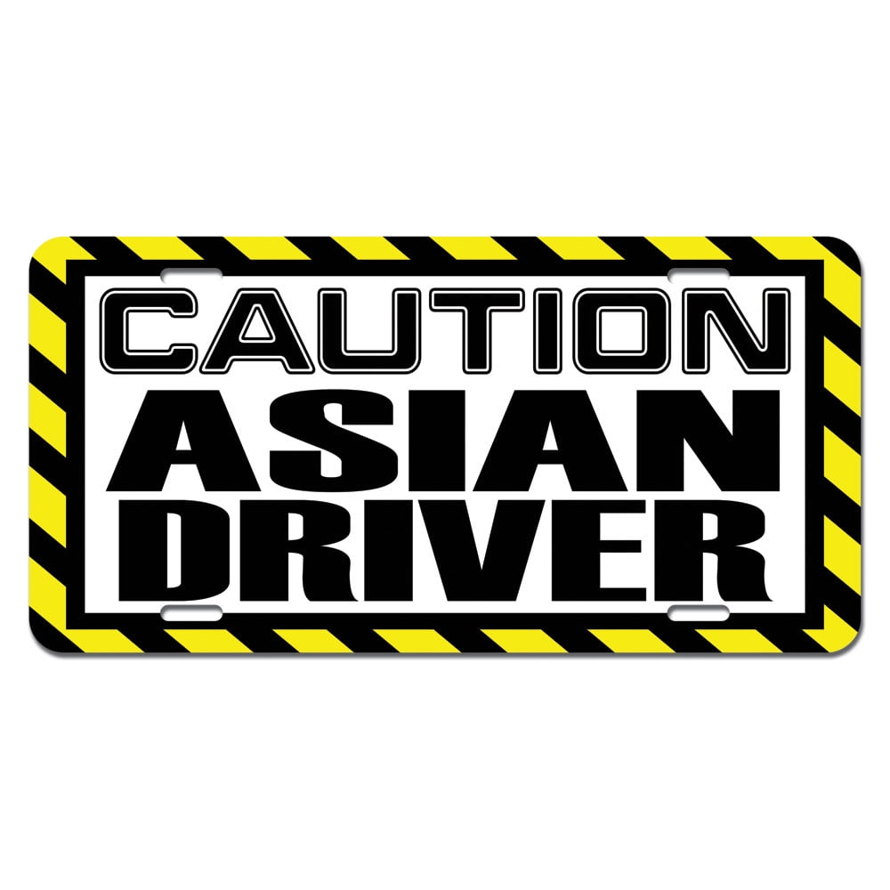 Caution Asian Driver Novelty License Plate - Walmart.com
