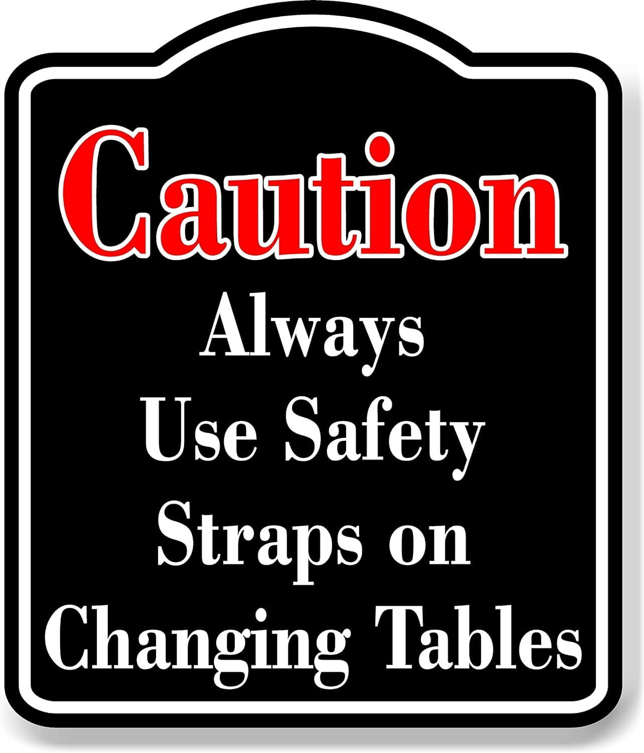 Caution Avoid Overcrowding Play Spaces Red BLACK Aluminum Composite ...