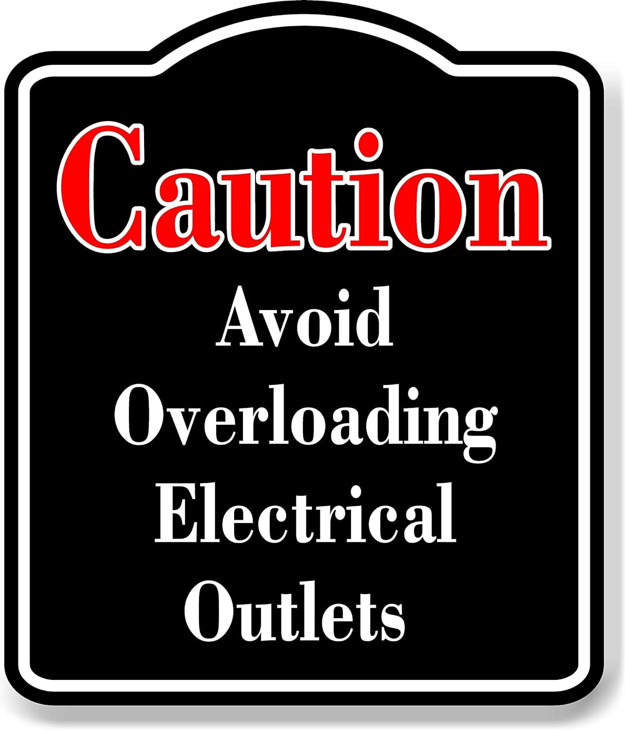 Caution Be Aware of Food Expiration Dates Red BLACK Aluminum Composite ...