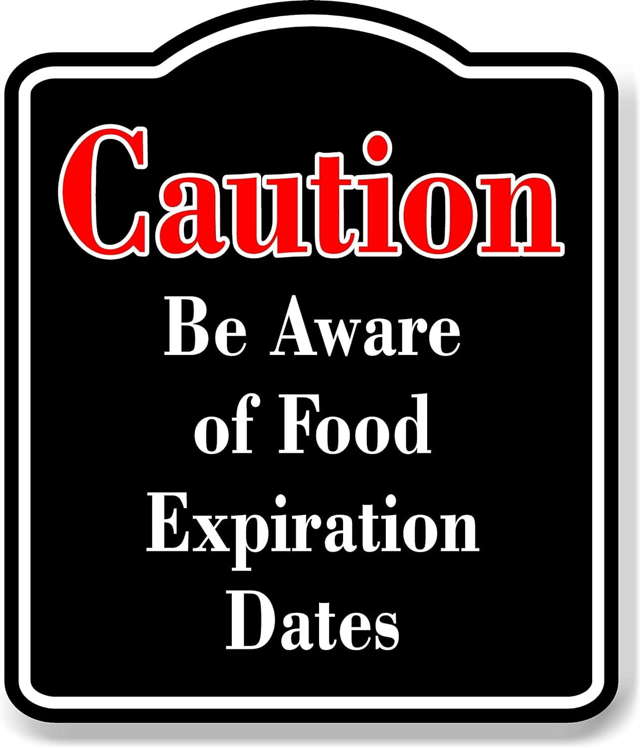 Caution Be Vigilant Emotional Well-Being Red BLACK Aluminum Composite ...