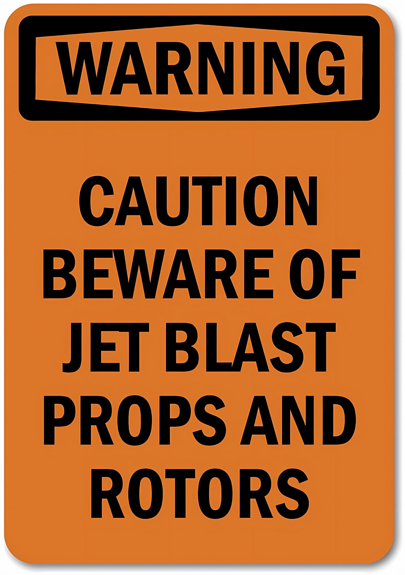 Caution Beware Of Jet Blast Props Sign, 8"x12" Durable Tin Wall Decor ...