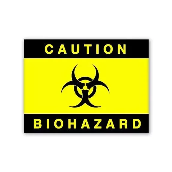 Caution Biohazard Car Sticker Phone Decal Water Bottle Stickers Car ...