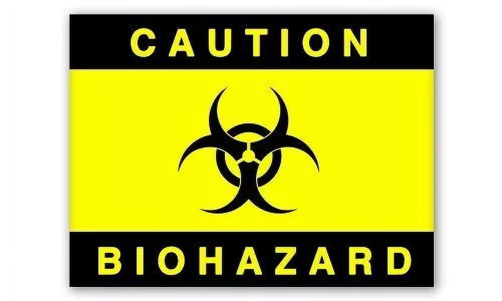Caution Biohazard Car Sticker Phone Decal Water Bottle Stickers Car ...