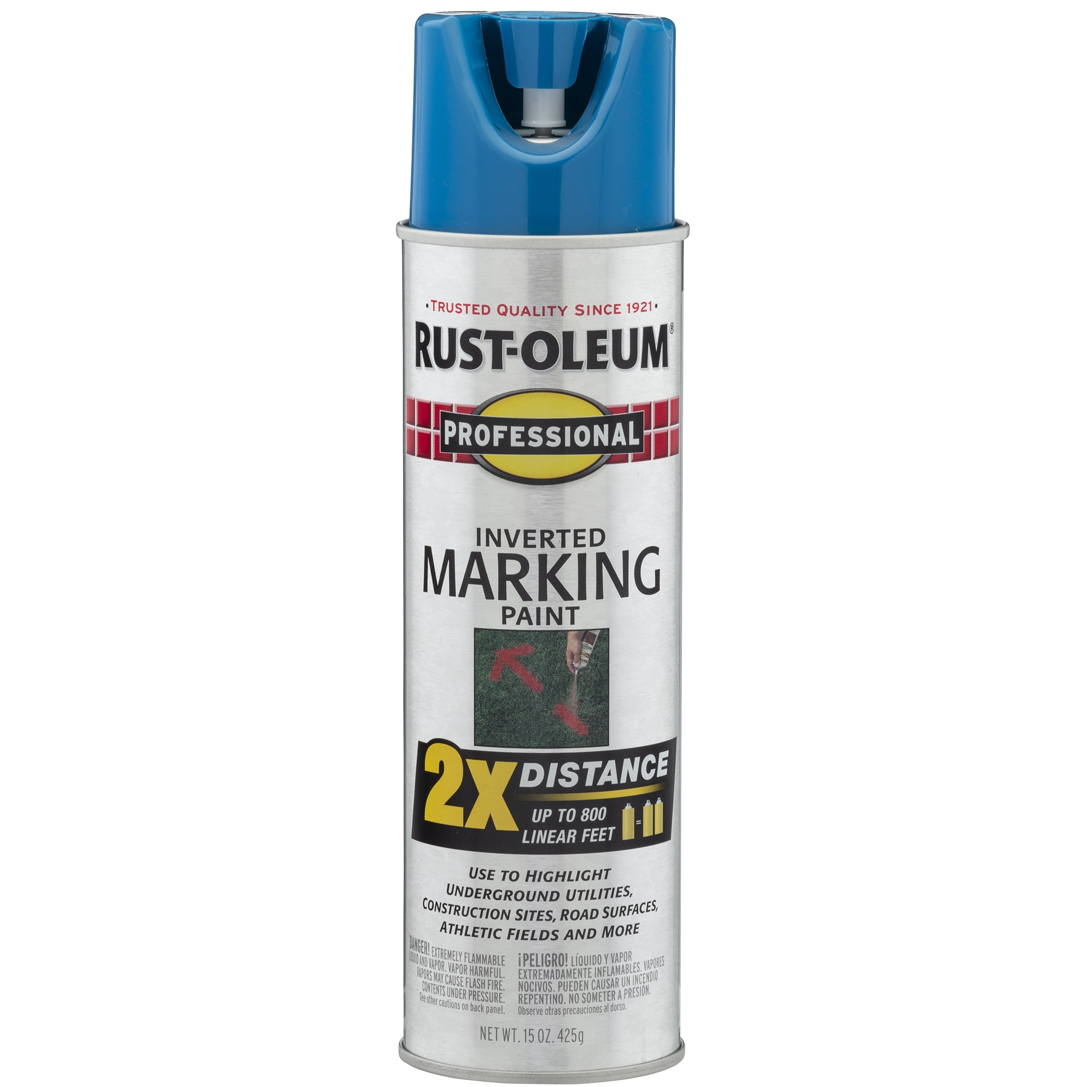 Caution Blue, Rust-Oleum Professional 2X Distance Marking Paint Spray ...