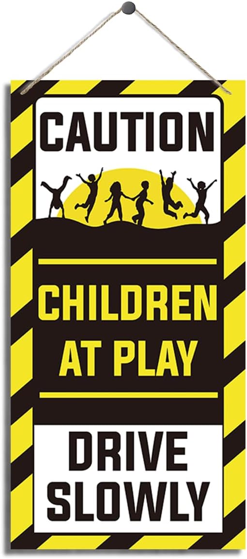 Caution Children Signs, Drive Slowly Sign Driveway Safety Sign ...