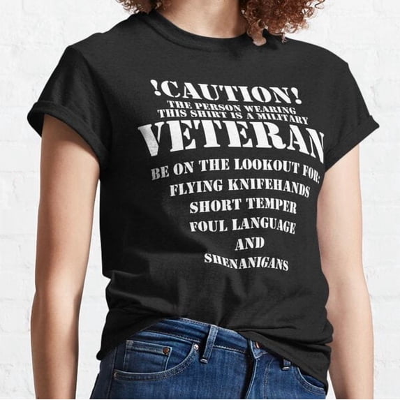 Caution! ! Classic T-shirt - Walmart.com