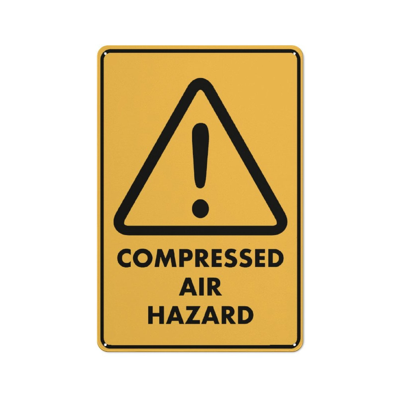 Caution Compressed Air Hazard Sign 12X8 Inch Tin Sign Great For Garden ...