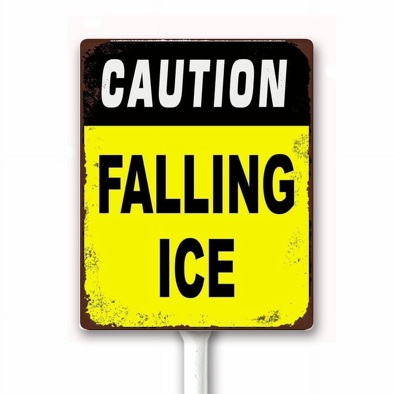 Caution Construction Entrance Rustic Yard Sign for Outdoor, 8" X 12 ...