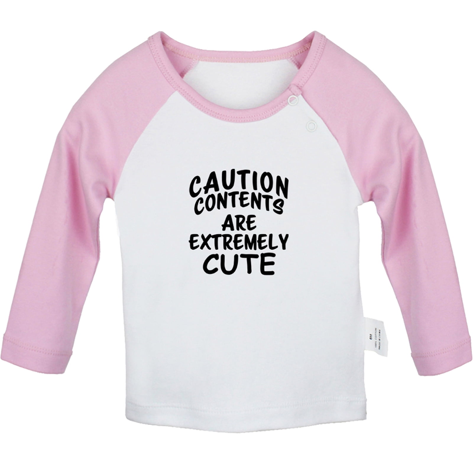 Caution Contents Are Extremely Cute Funny T shirt For Baby, Newborn ...