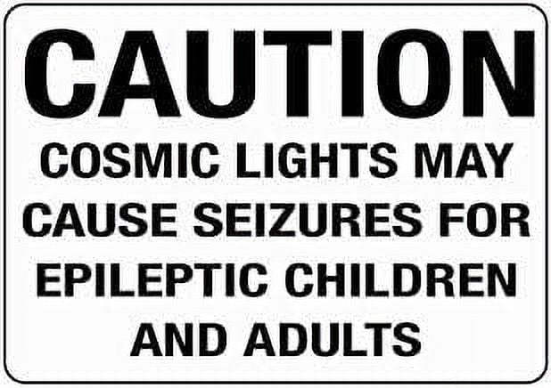 Caution Cosmic Cause Seizures Epileptic Children Adult Sign,Metal ...