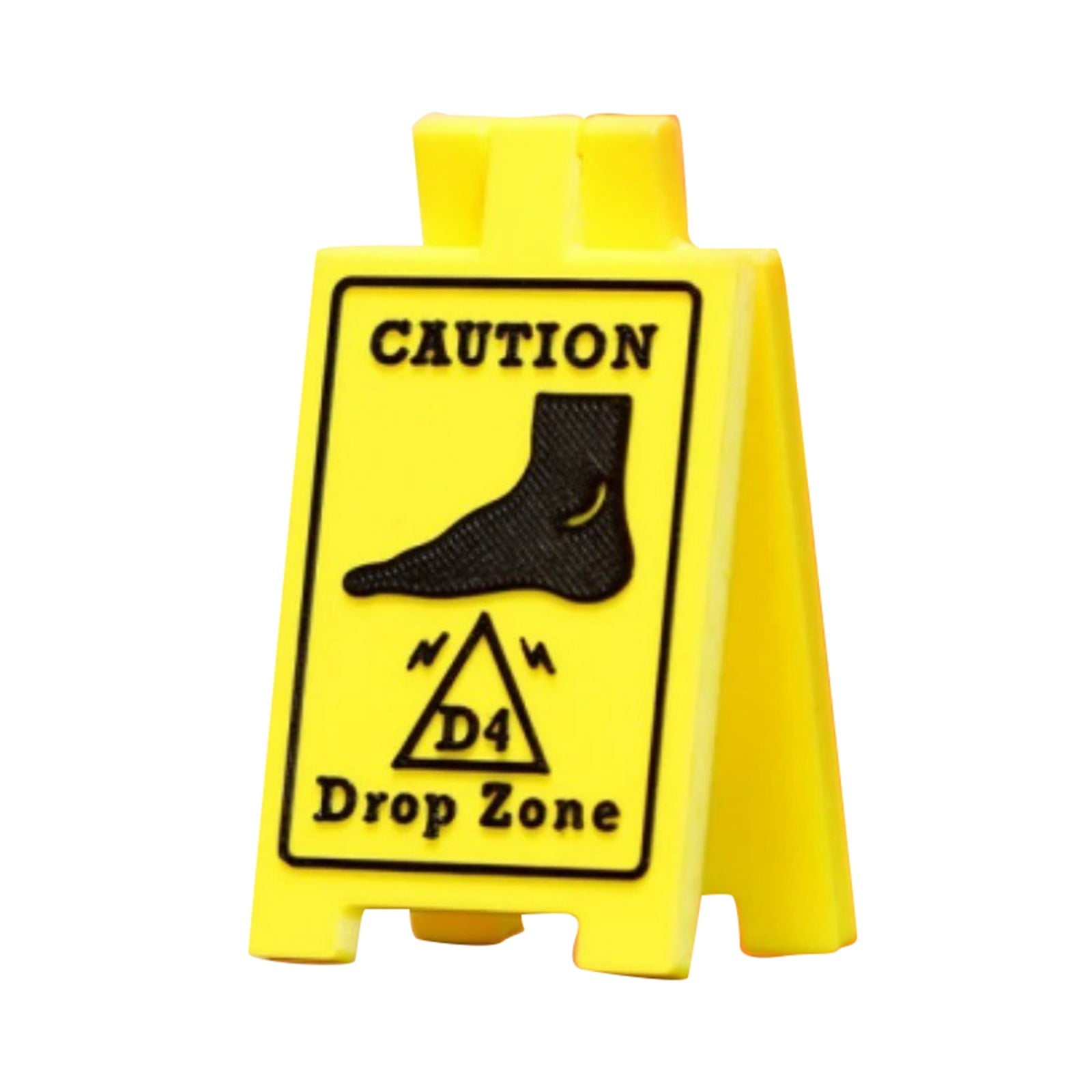 Caution D4 Drop Zone Novelty Mini Wet Floor Desk Sign – 1PCS Novelty ...