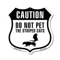 SignMission 6 x 9 in. Beware of Attack Cat Warning Decal - Cats Decals ...
