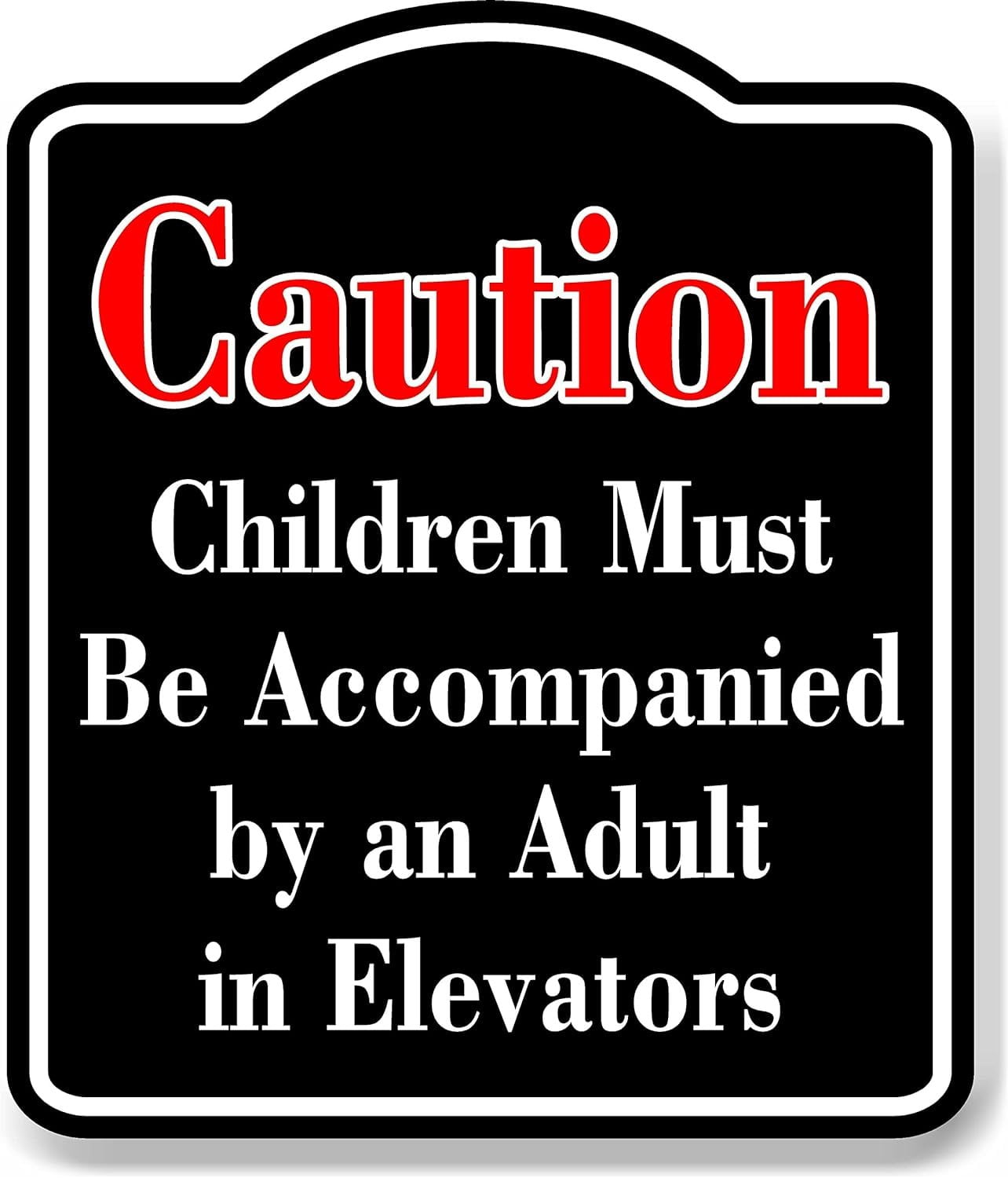 Caution Do Not Use Equipment Improperly Red BLACK Aluminum Composite ...