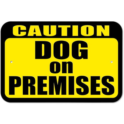 Caution Dog on Premises Sign - Walmart.com