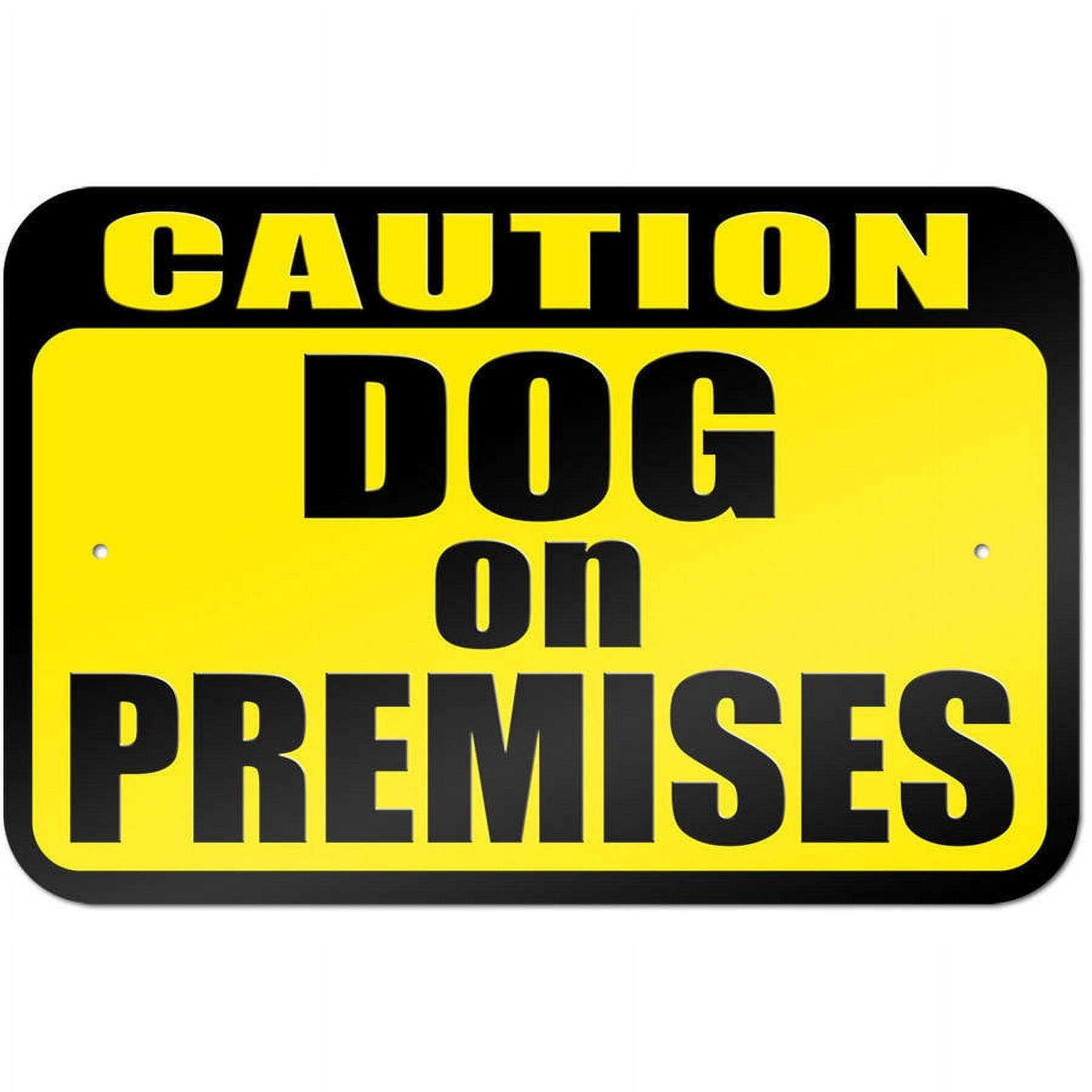 Caution Dog on Premises Sign - Walmart.com