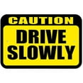 Caution Drive Slowly Sign - Walmart.com