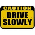 Caution Drive Slowly Sign - Walmart.com