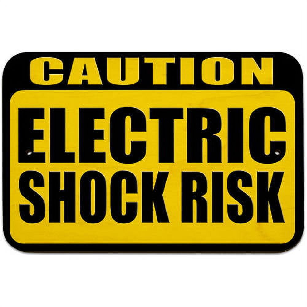 Caution Electric Shock Risk Sign - Walmart.com