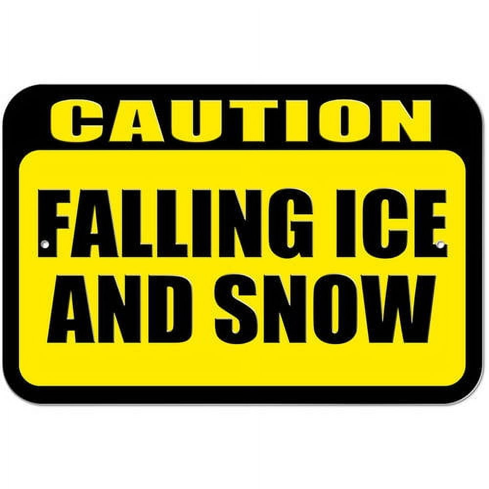 Caution Falling Ice and Snow Sign - Walmart.com