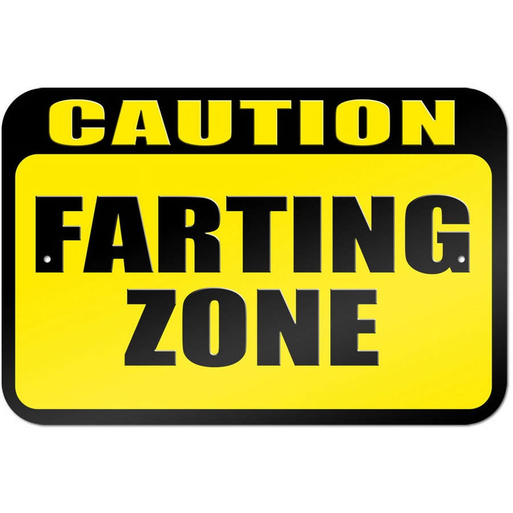 Caution Farting Zone Sign - Walmart.com