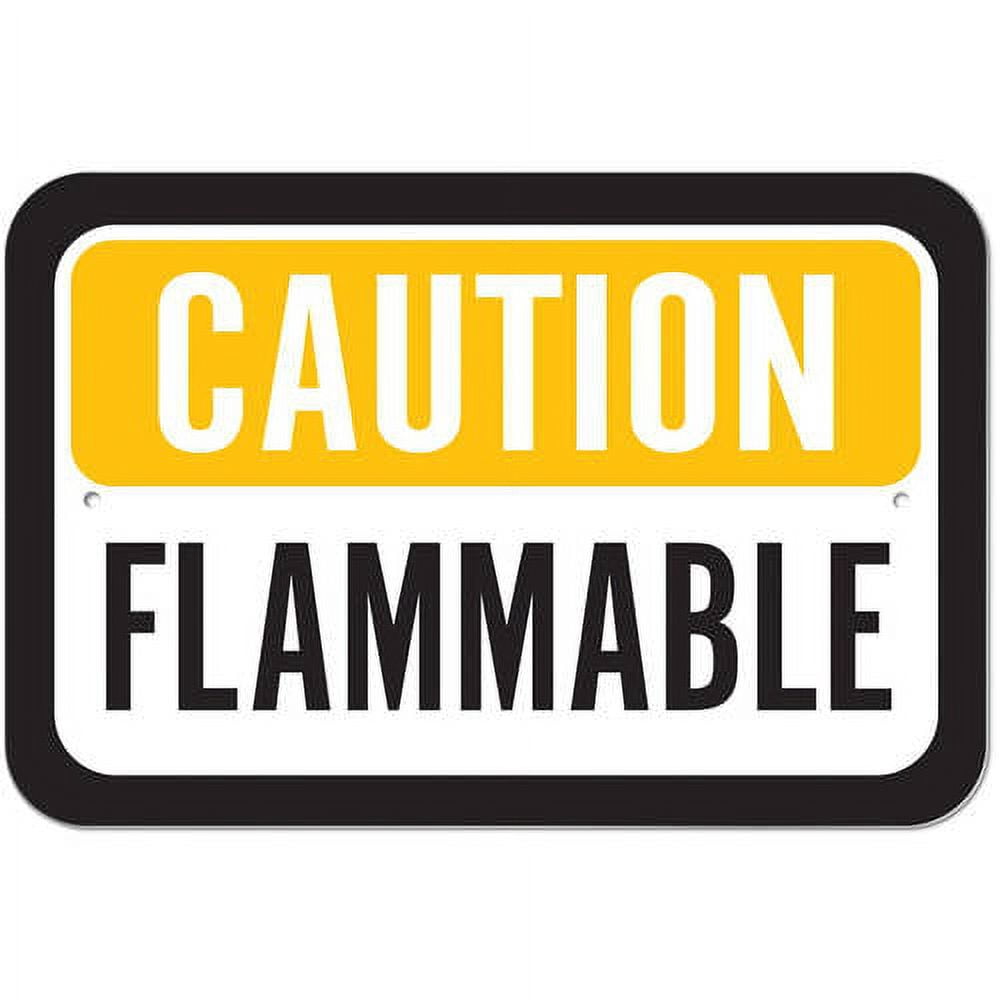 Caution Flammable Sign - Walmart.com
