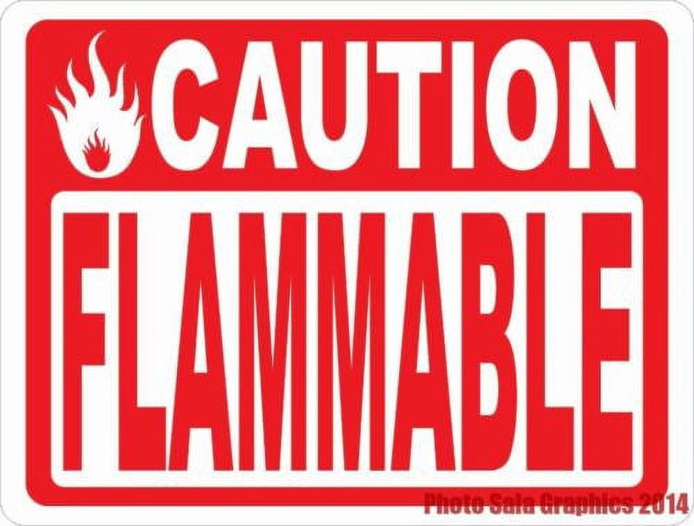 Caution Flammable Sign - Walmart.com