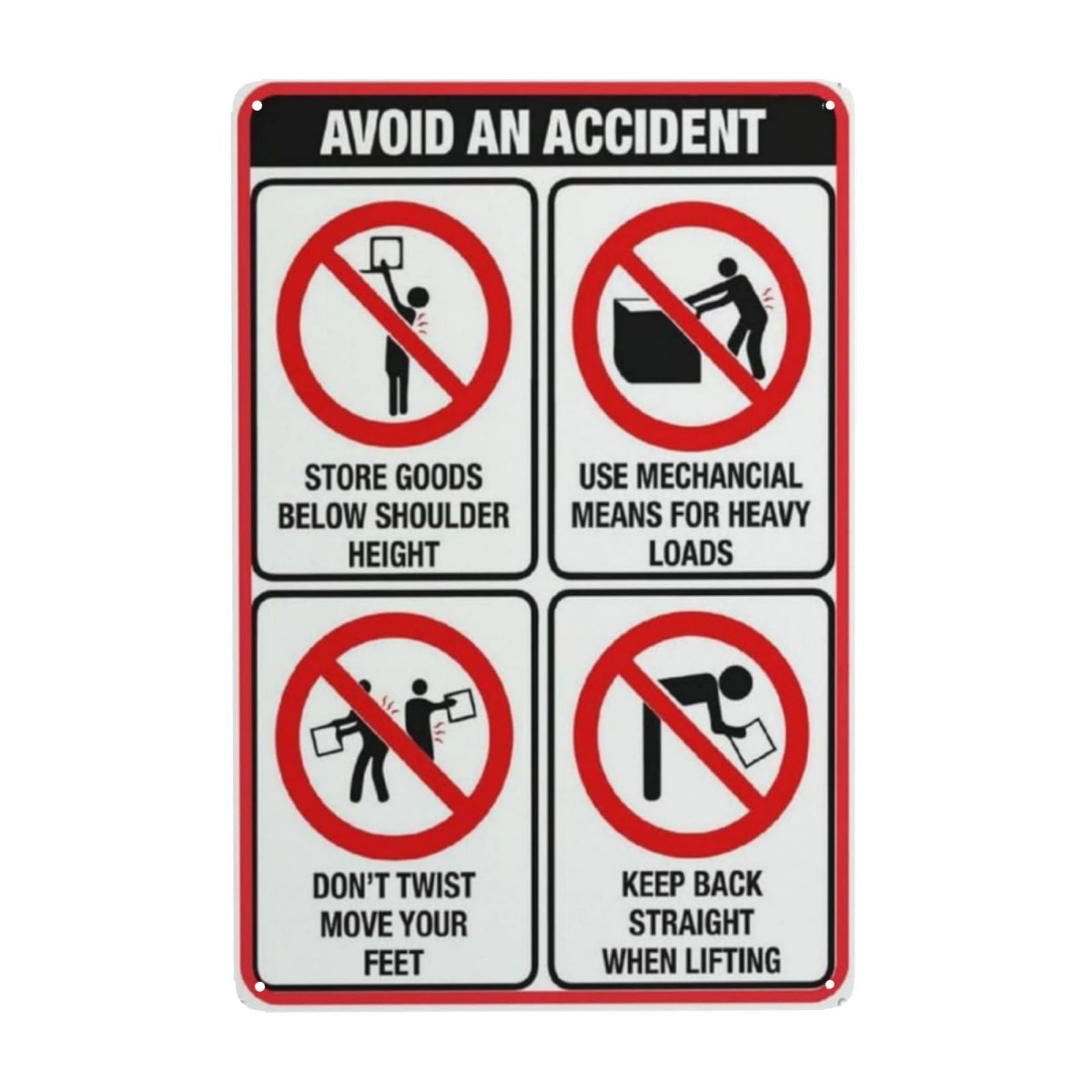 Avoid An Accident Sign for House Metal Signs Vintage Sign Wall Decor ...