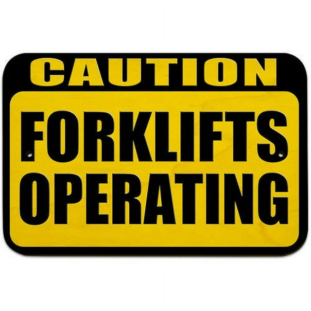 Caution Forklifts Operating Sign - Walmart.com