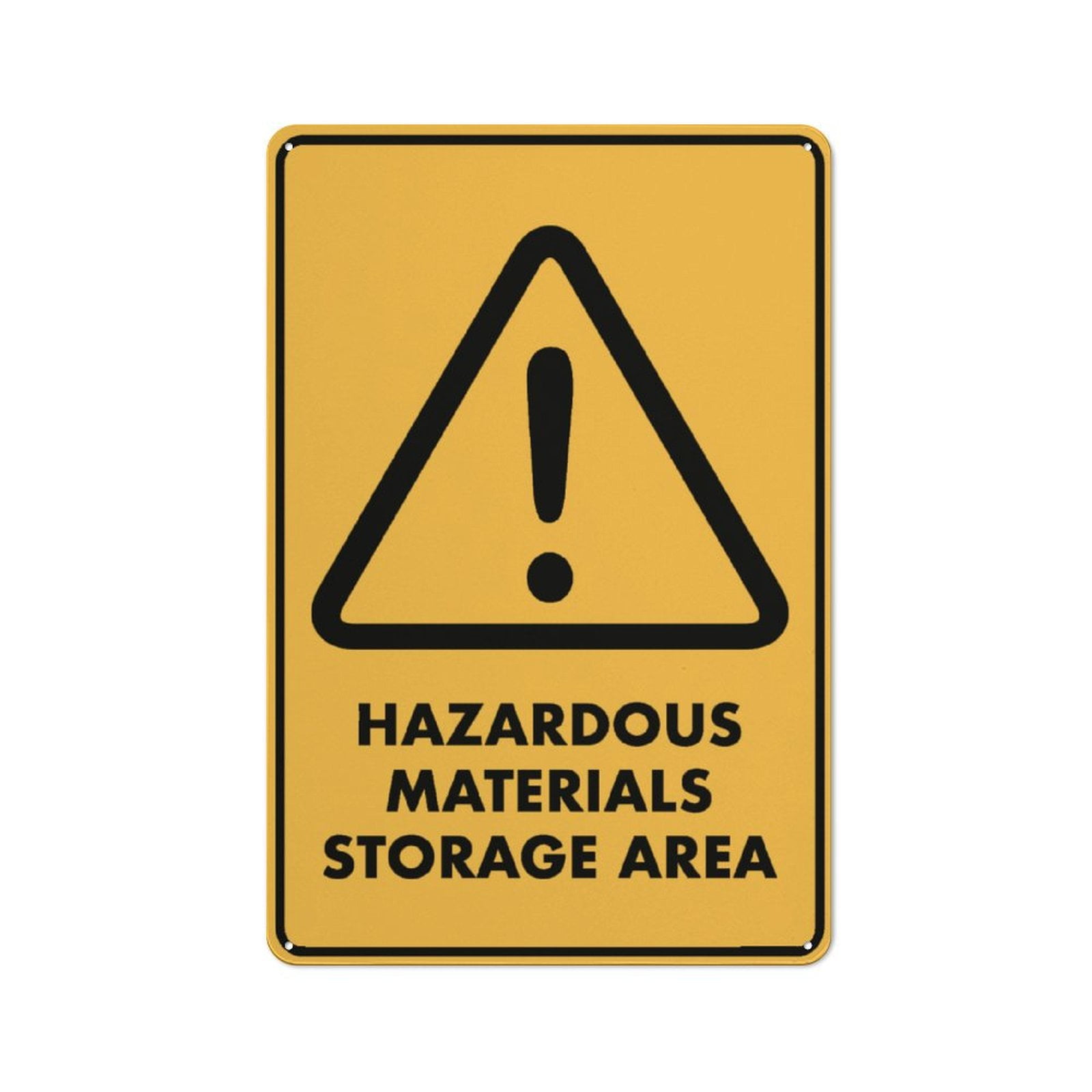 Caution Hazardous Materials Storage Area Sign 8X12 Inch Rust Free ...