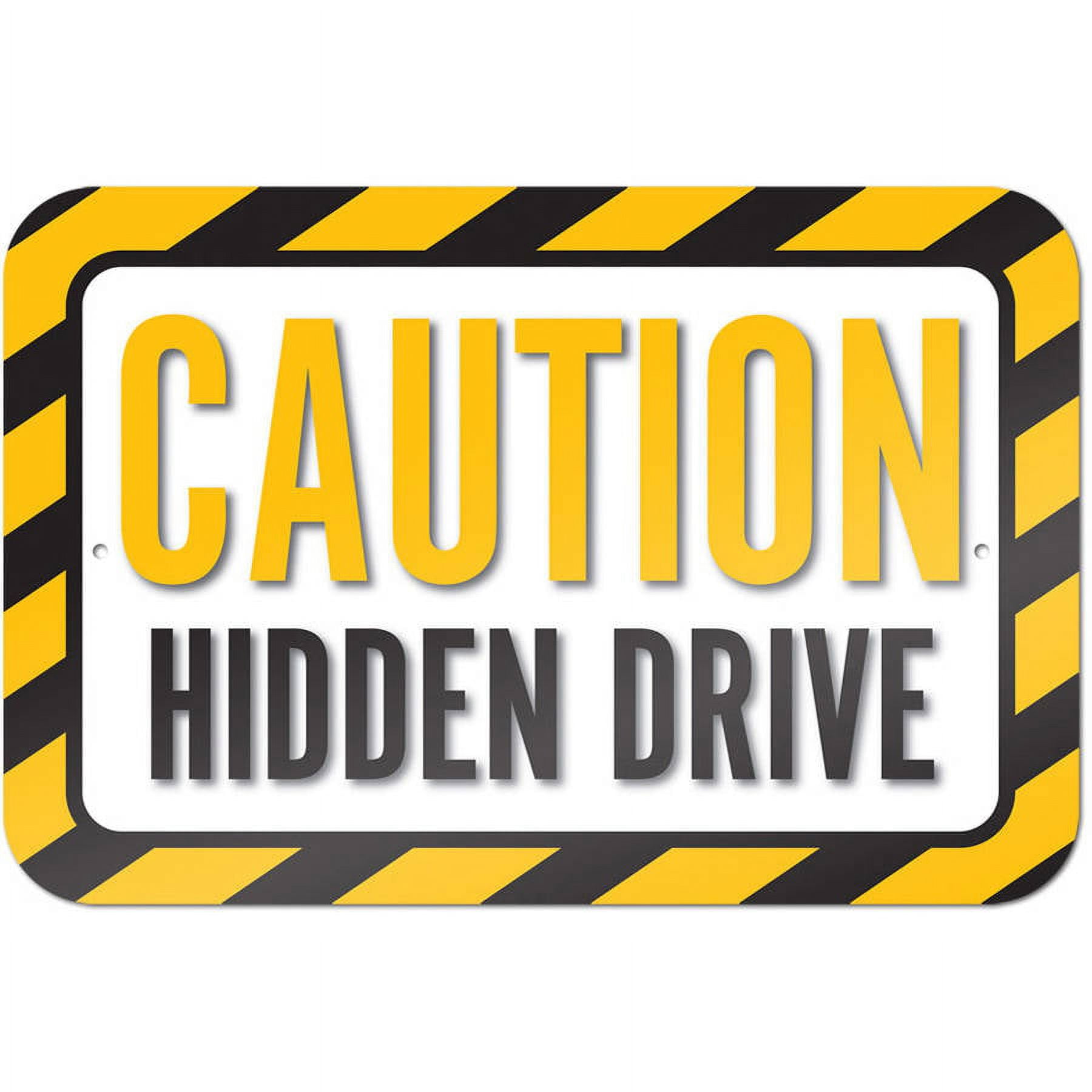 Caution Hidden Drive Sign - Walmart.com