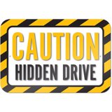 Caution Hidden Drive Sign - Walmart.com